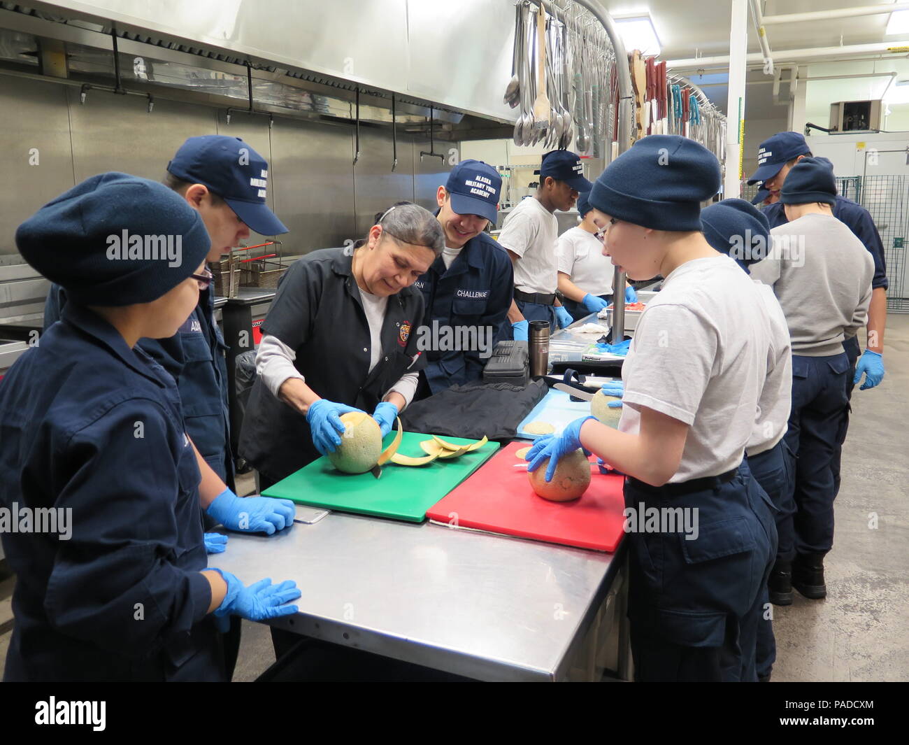 Cadets in the culinary arts portion of the Alaska Military Youth ...