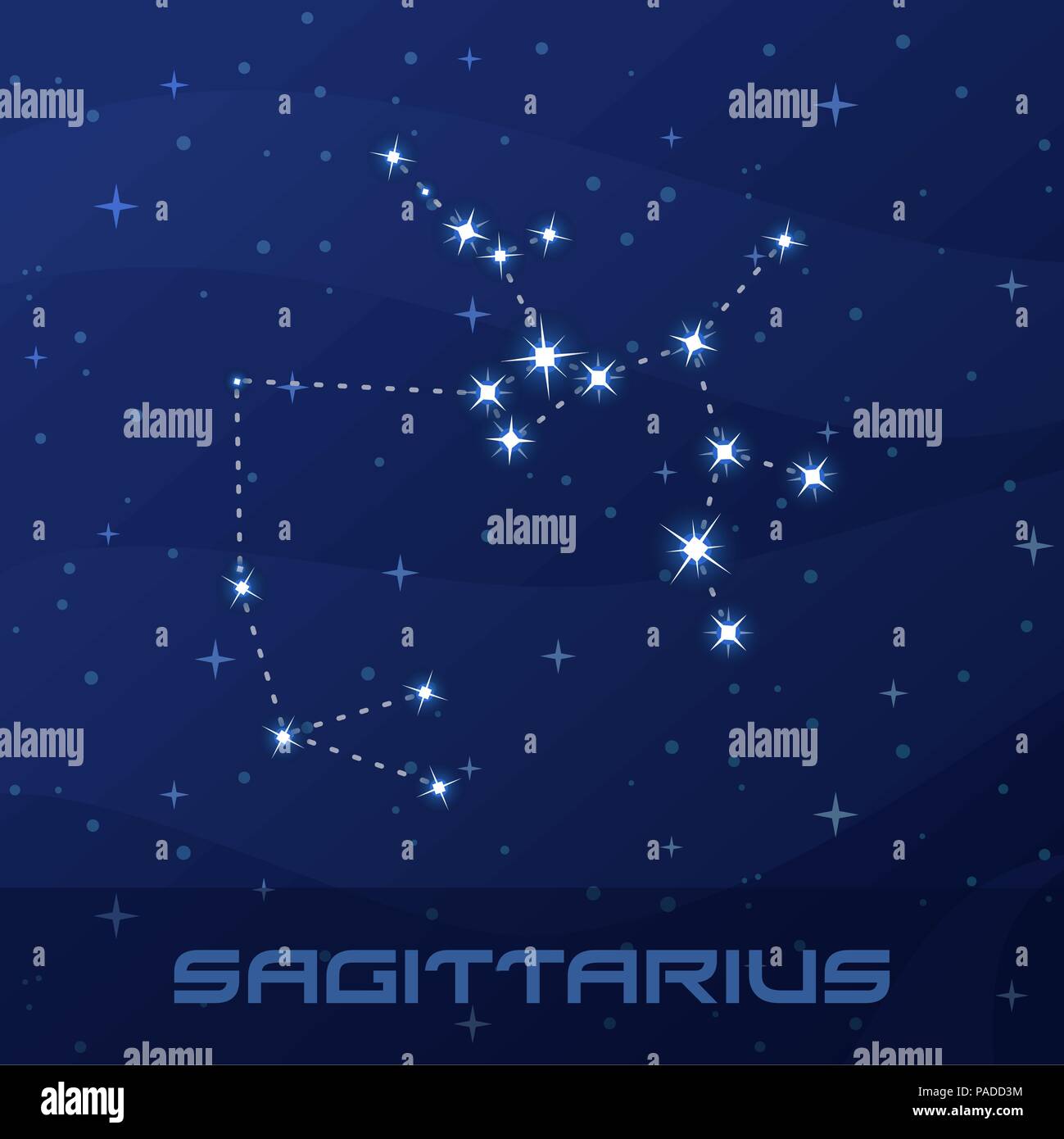 Constellation Sagittarius Astrological Sign Stock Vector Image And Art