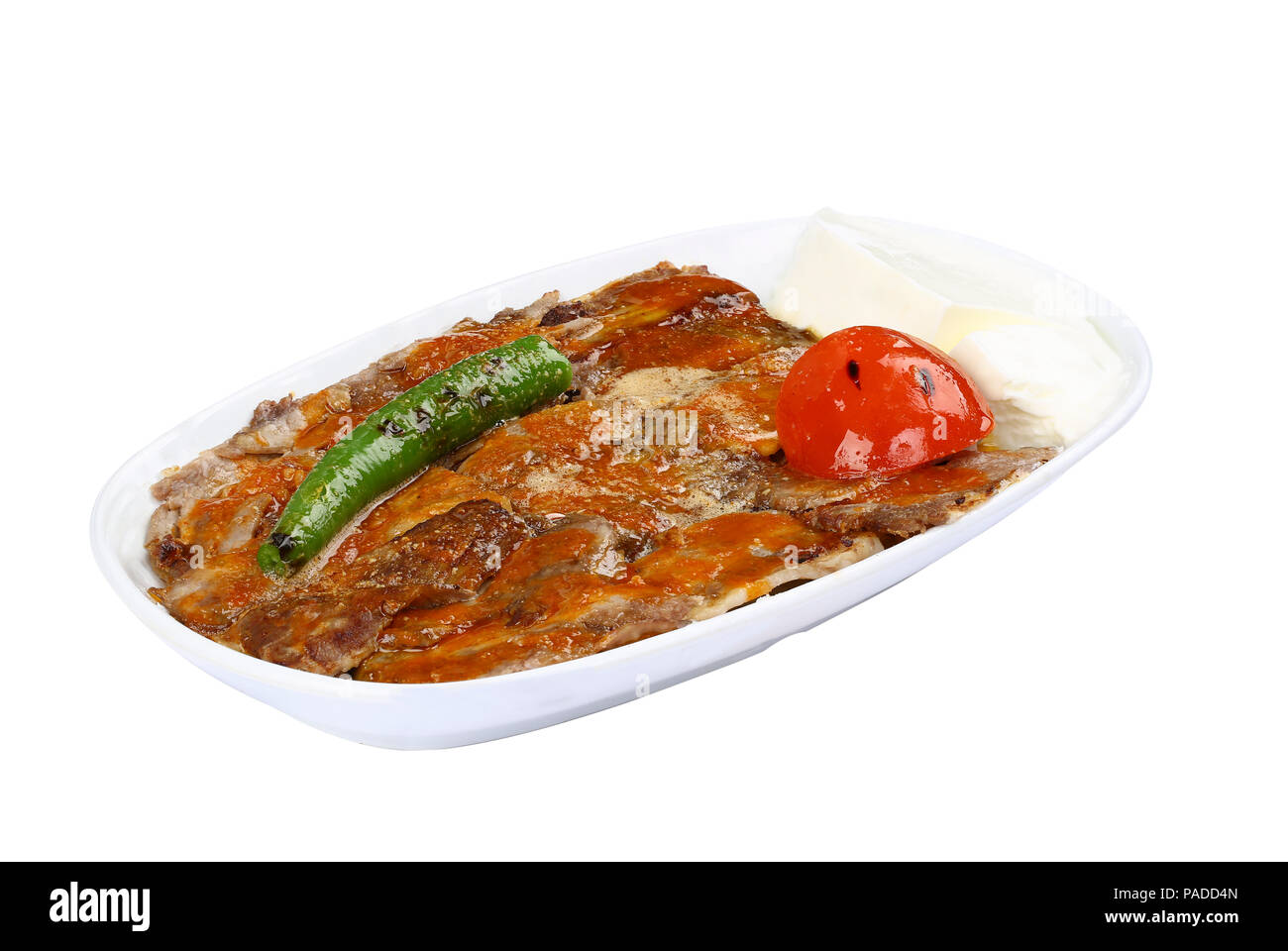 Turkish iskender kebab Stock Photo - Alamy