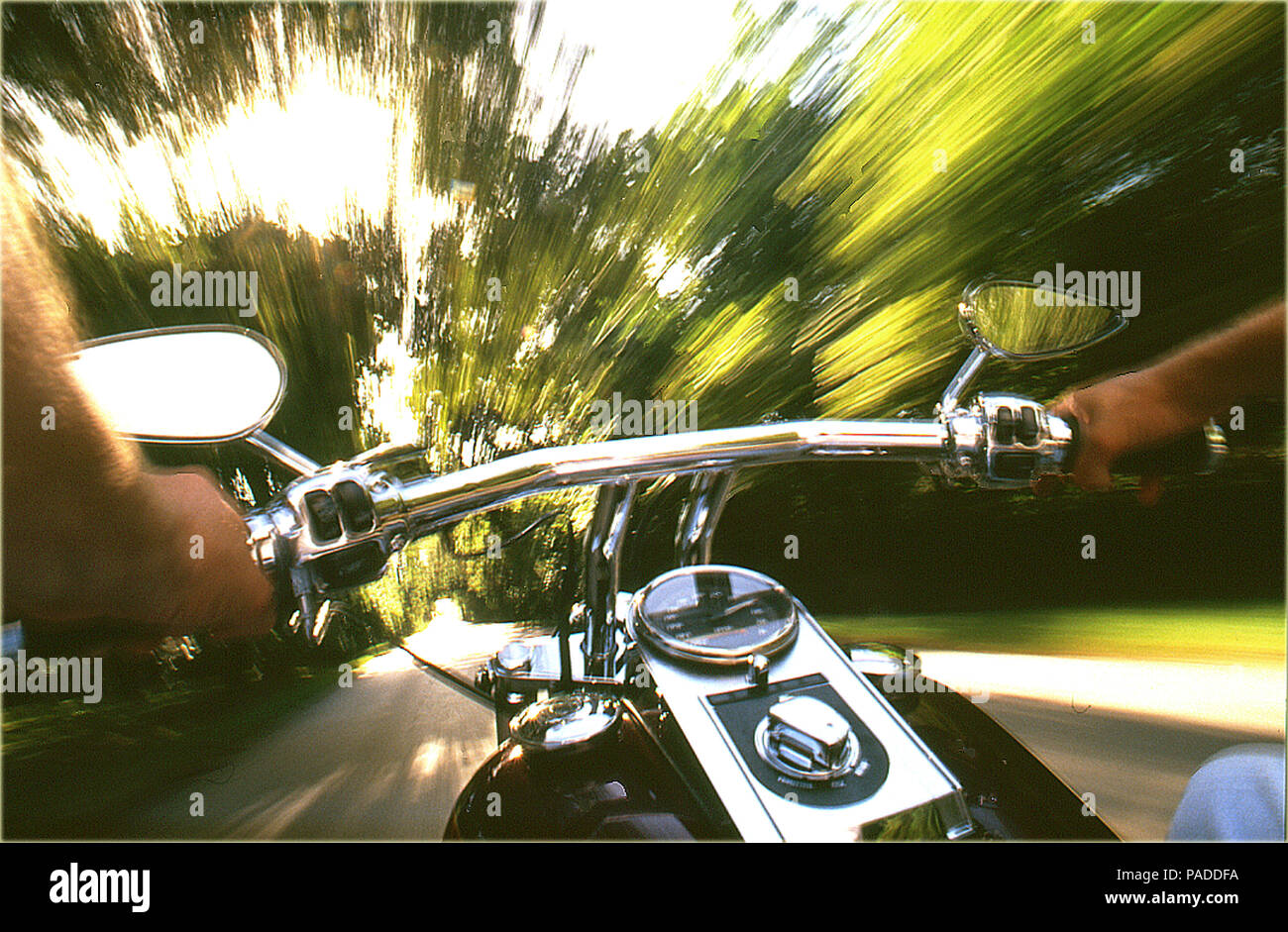 Motorcycle at speed Stock Photo - Alamy