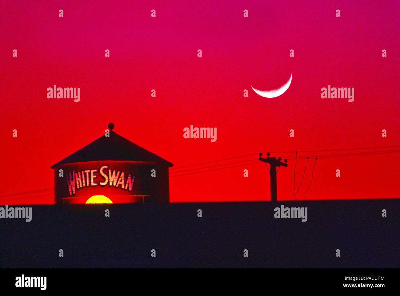 White Swan Building Stock Photo - Alamy