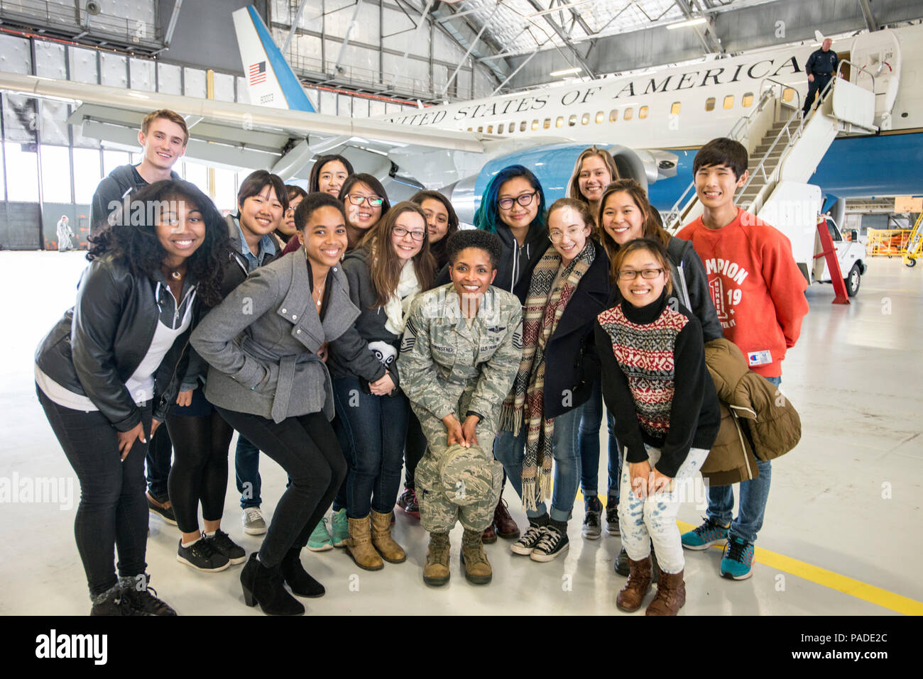 The 89th Airlift Support Group host an aircraft tour for international ...