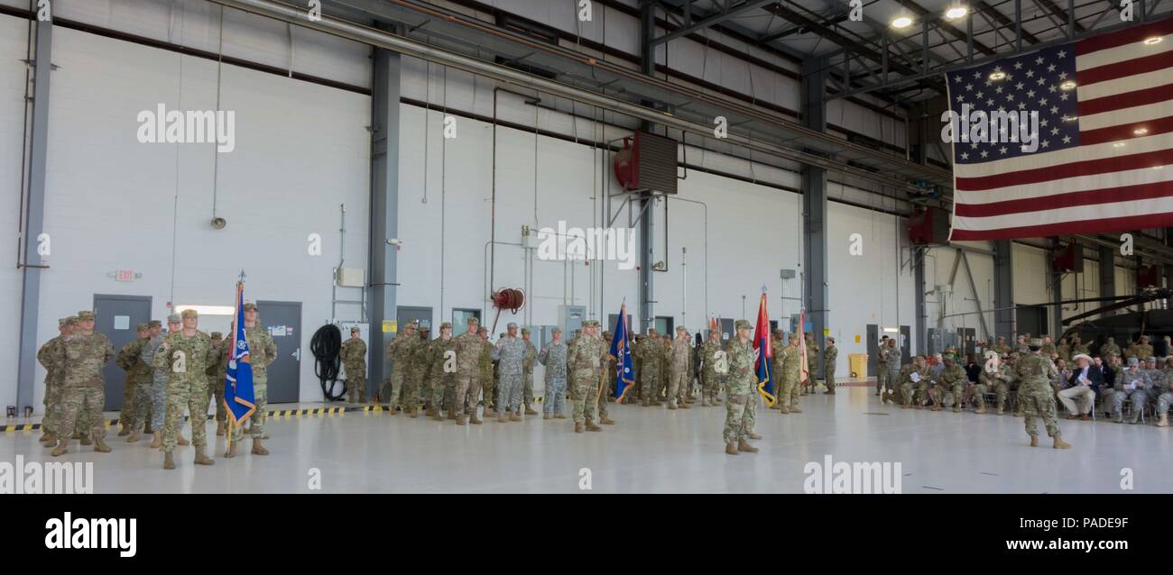 Units assemble for the 36th Combat Aviation Brigade change of command ...