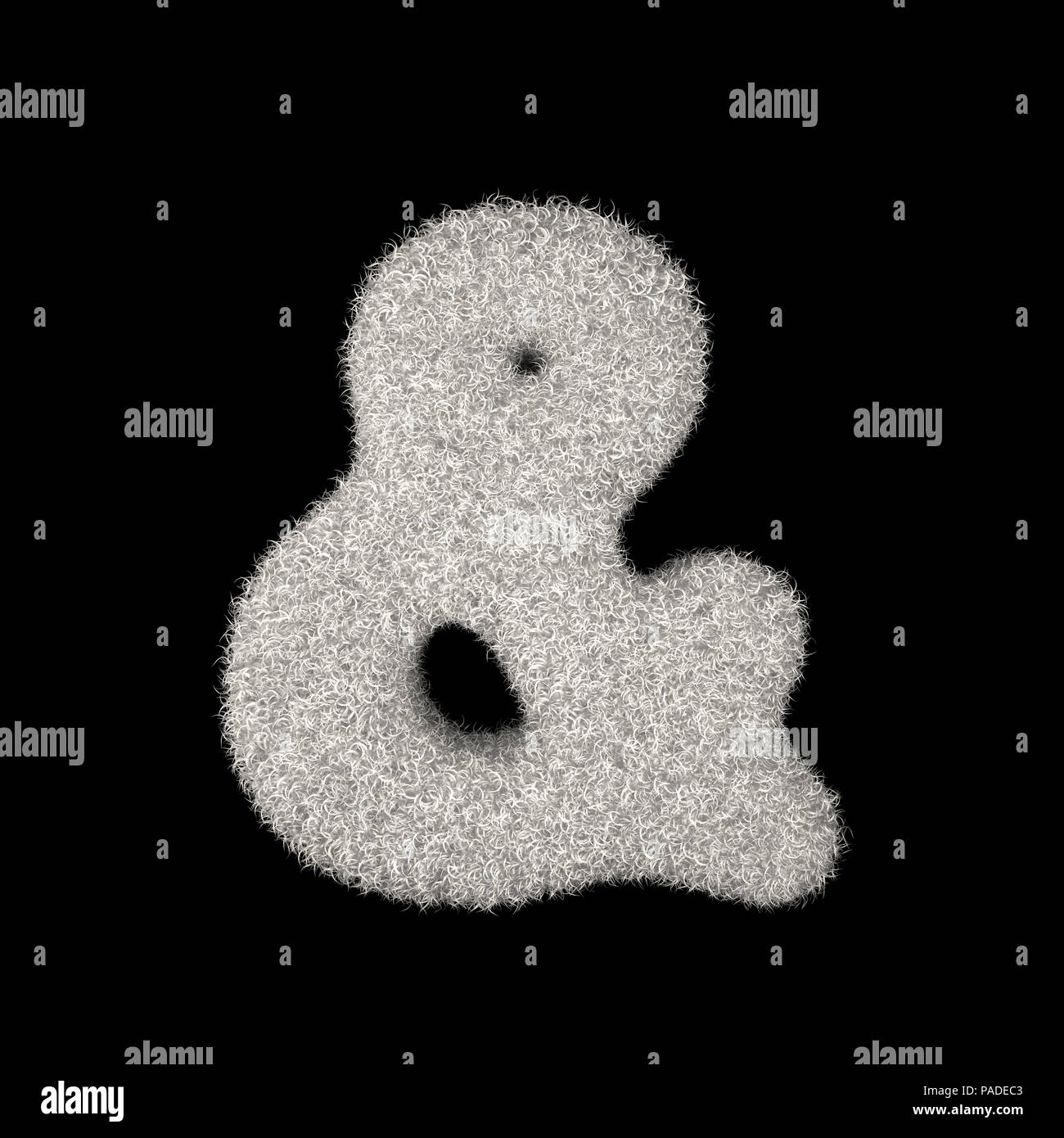 Illustration 3D Rendering Creative Illustration White Furry Symbol ...