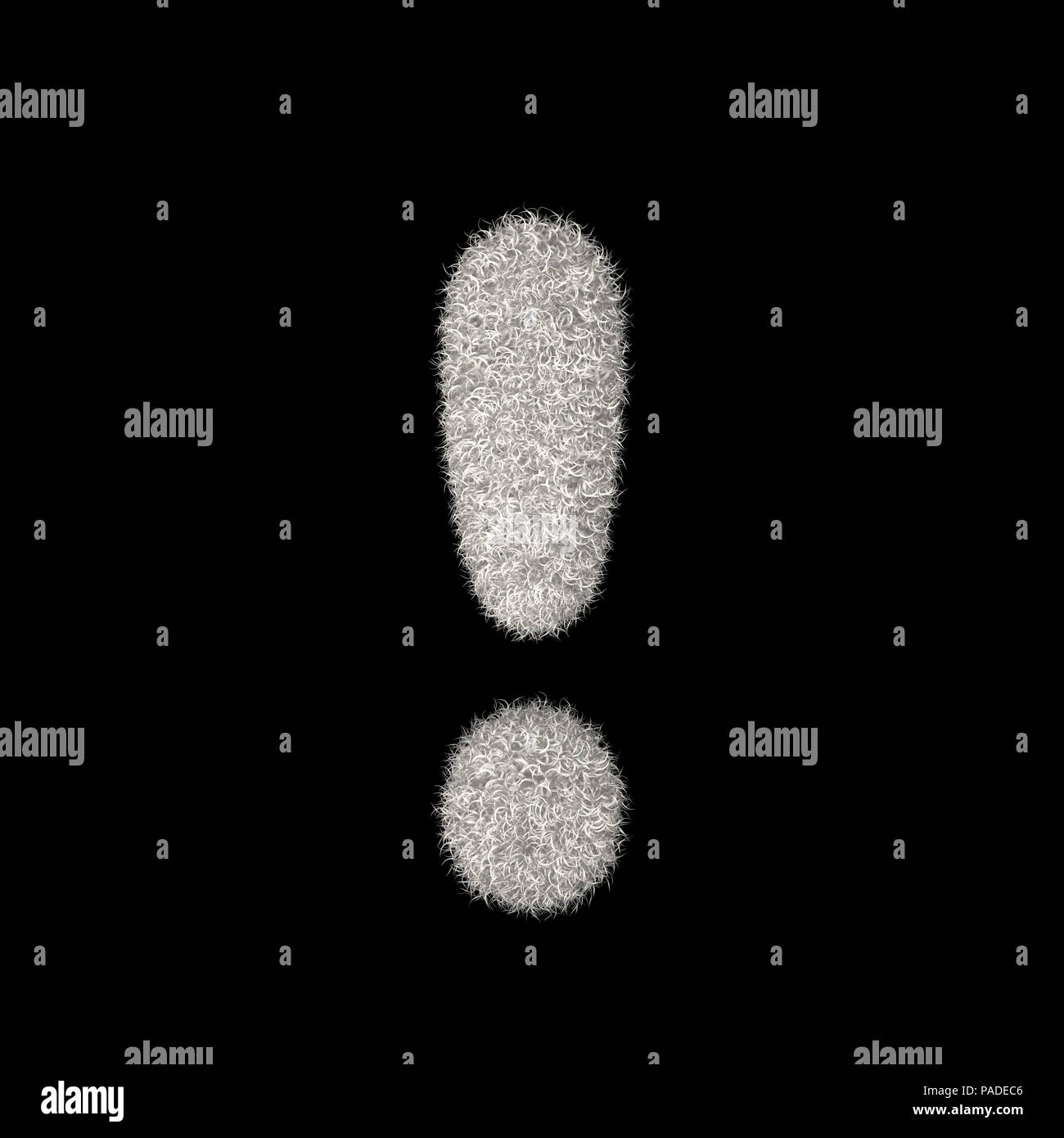 Illustration 3D Rendering Creative Illustration White Furry Symbol ...