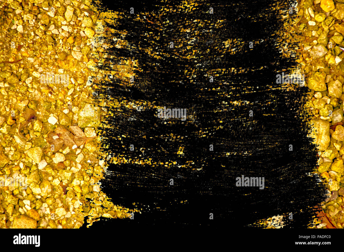 Ultra yellow Pebble surface, stone texture or rock backdrop, ground ...