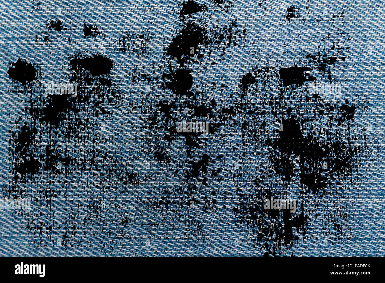 Grunge dirty Jeans blue macro texture for denim background Stock Photo ...