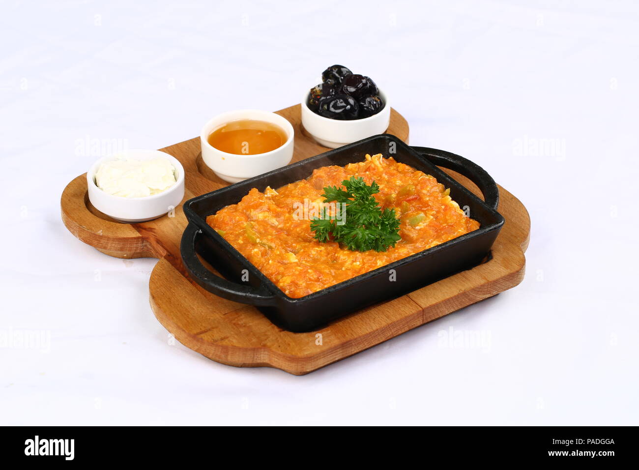 Turkish food menemen Stock Photo - Alamy