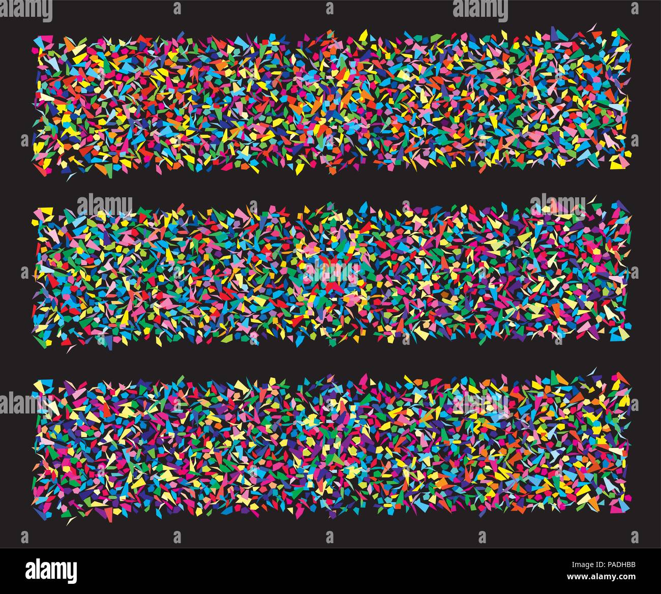 vector set of abstract backgrounds of colorful splinters, textures of ...