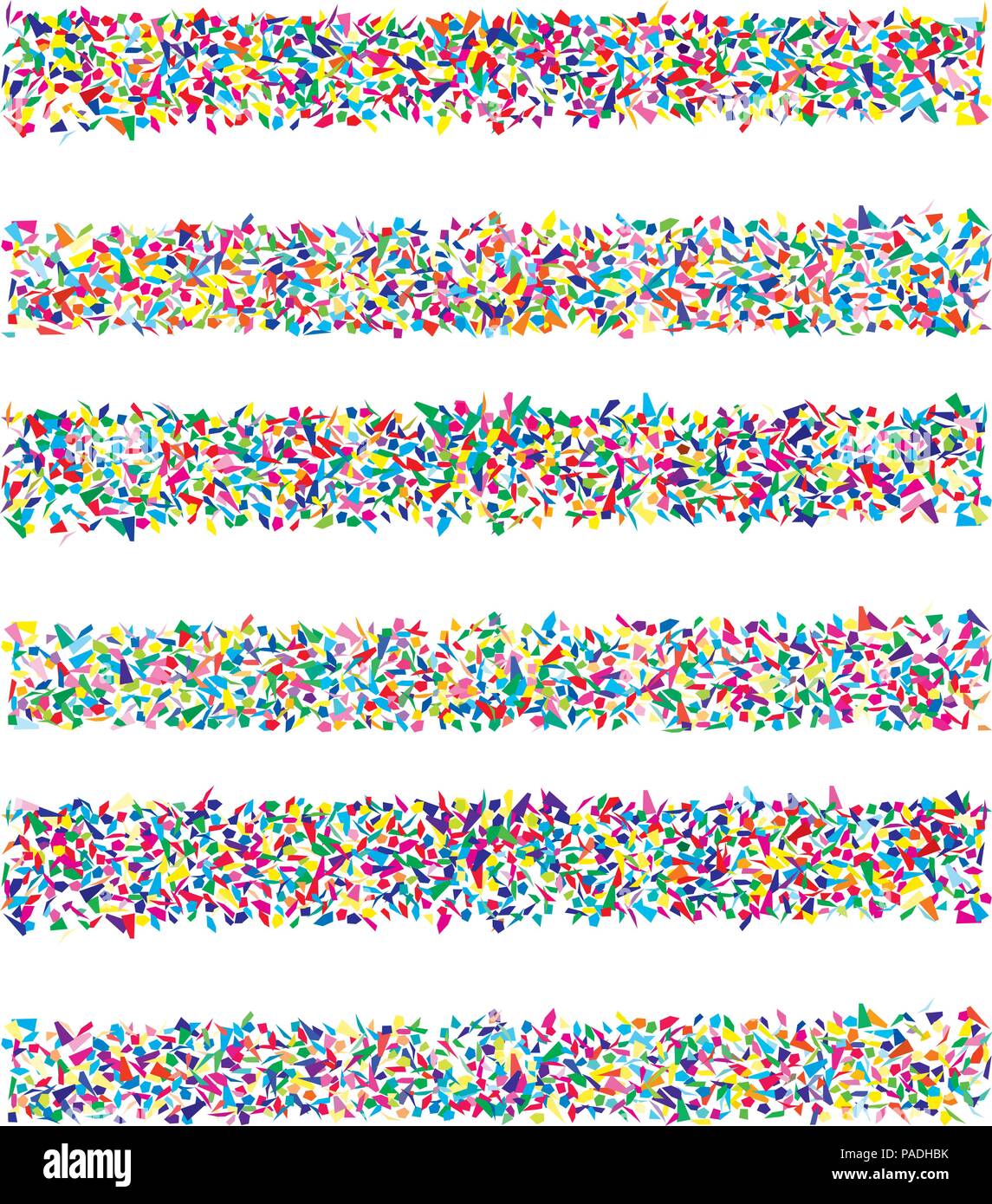 vector set of abstract backgrounds of colorful splinters, texture of ...
