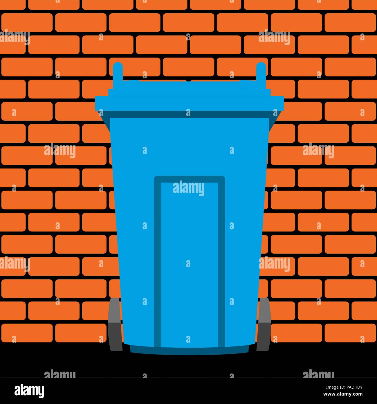 Wheelie wheely bin Stock Vector Images - Alamy