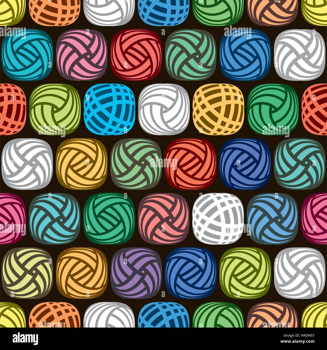 Pink yarn balls Stock Vector Images - Alamy