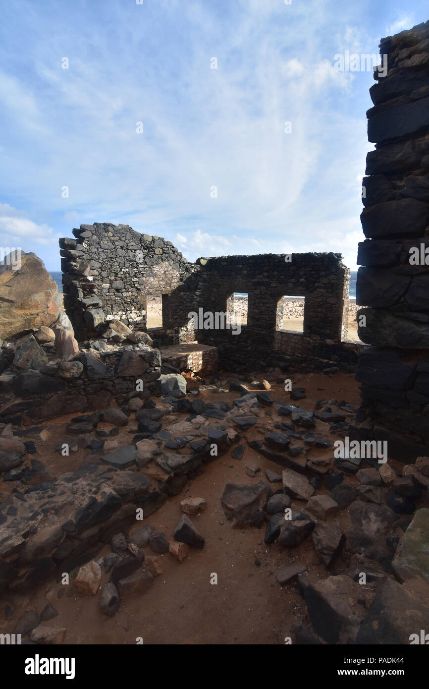 Bushiribana gold mine ruins in Aruba Stock Photo - Alamy
