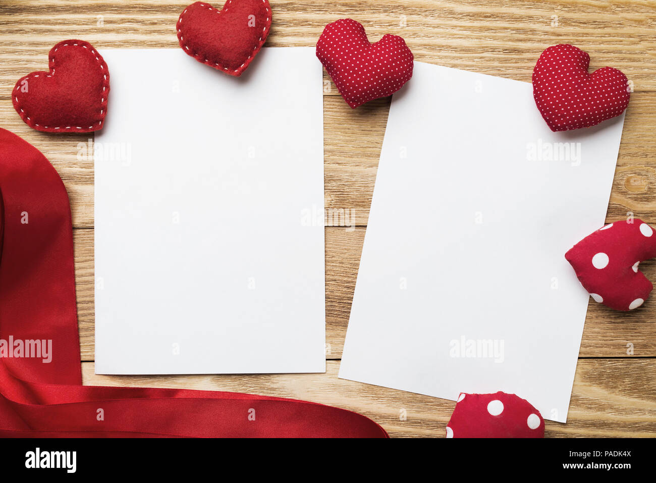 Blank paper for writing message Stock Photo - Alamy