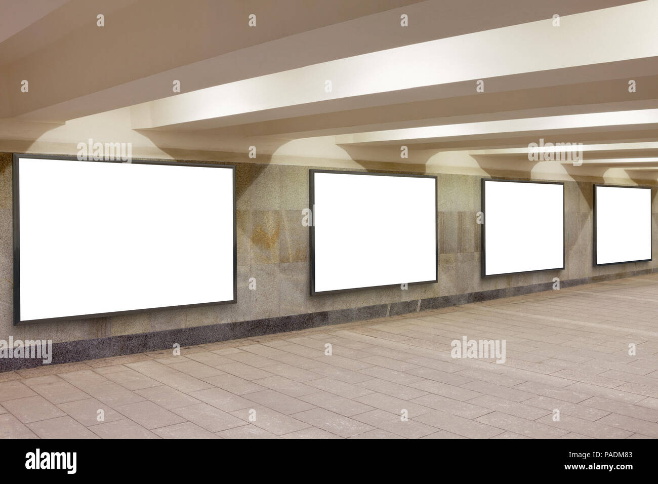 Advertising posters underground hi-res stock photography and images - Alamy