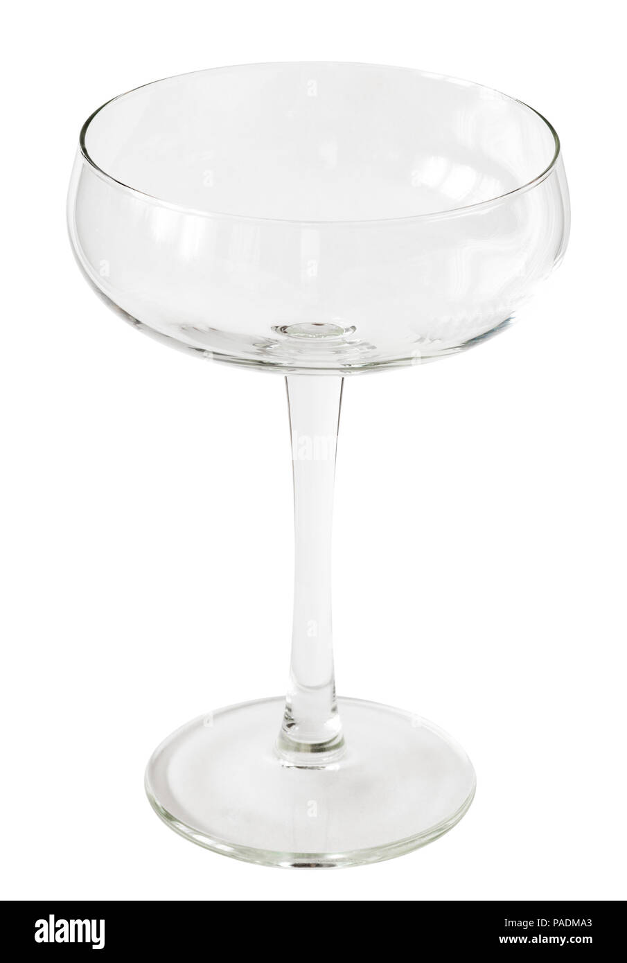 Champagne glass coupe isolated on white with clipping path Stock Photo ...