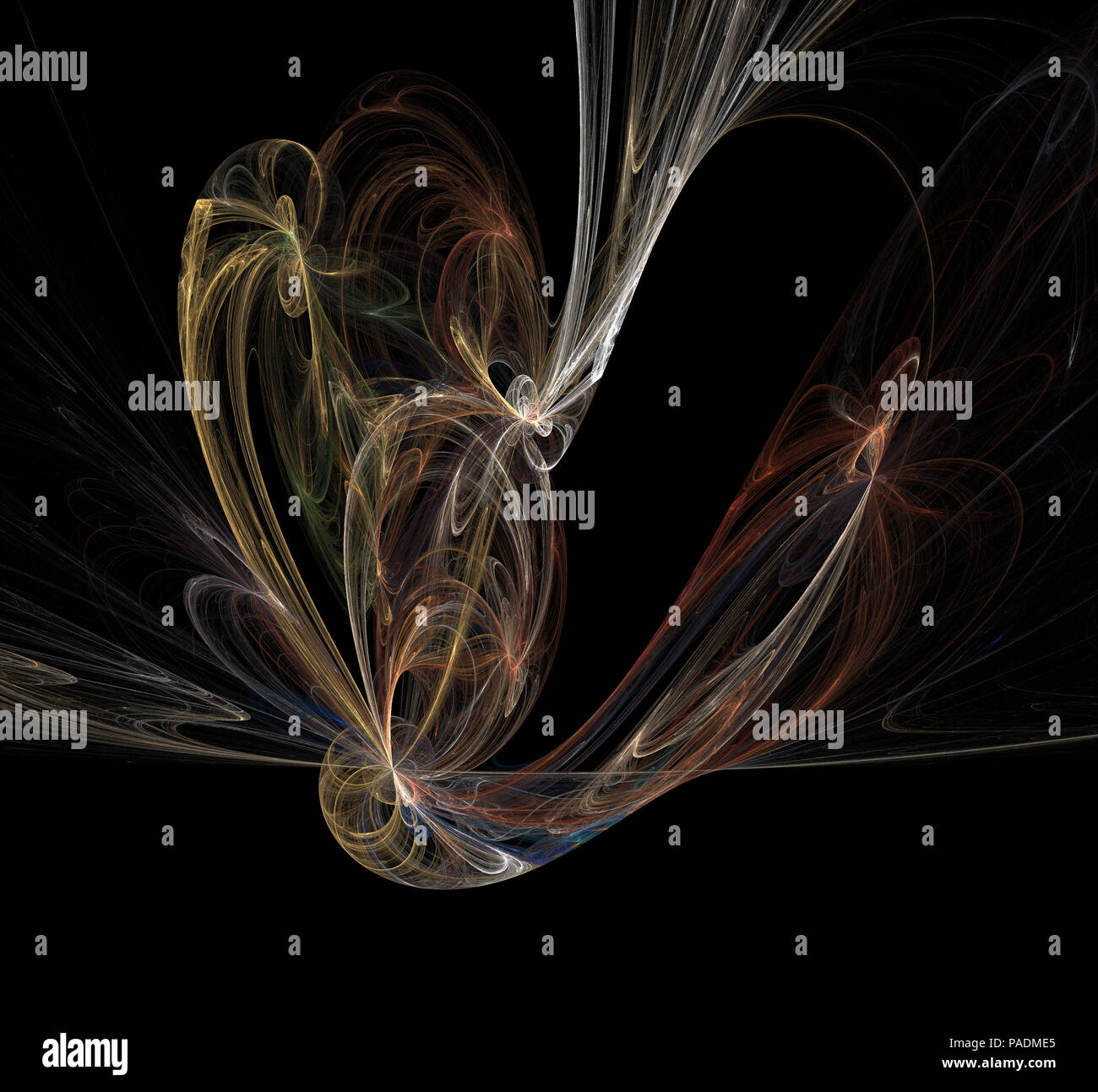 Color smoke fractal background isolated on black Stock Photo - Alamy