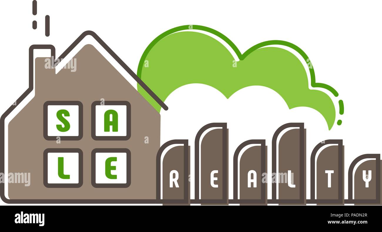 Realty icon, logo. Vector realty icon for real estate logo, website, ad ...