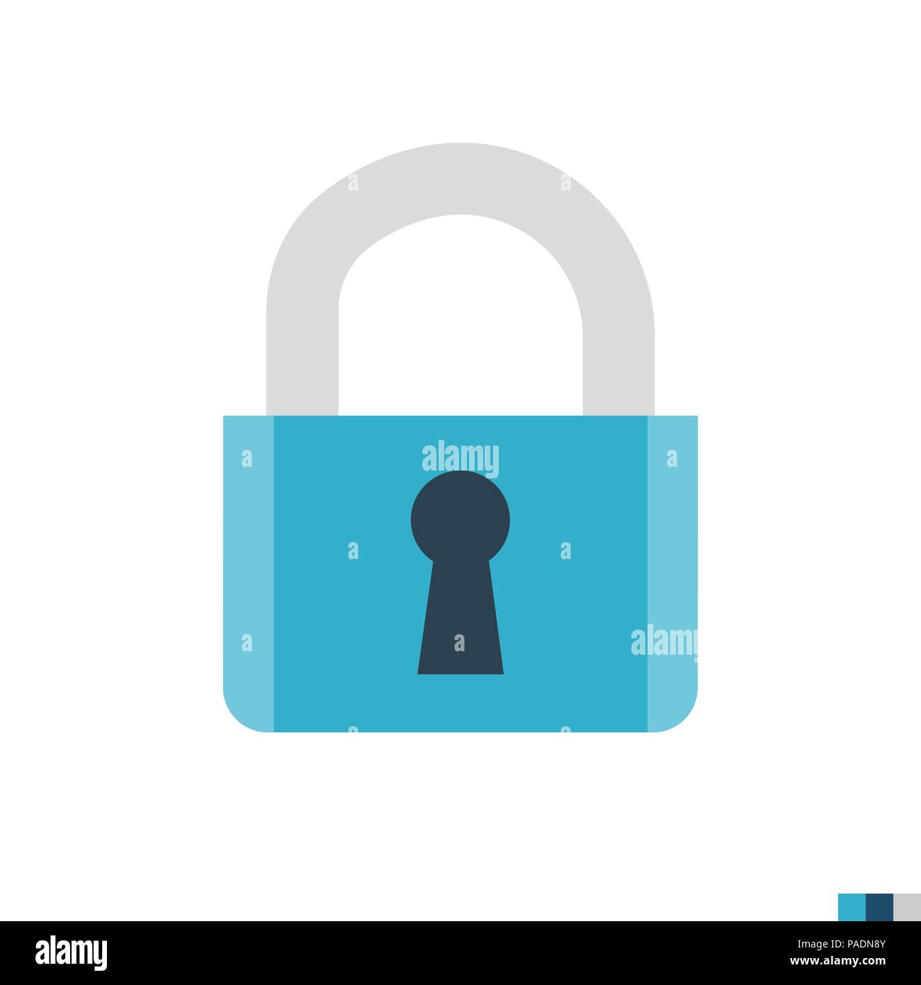 Padlock Vector Flat Icon Stock Vector Image & Art - Alamy