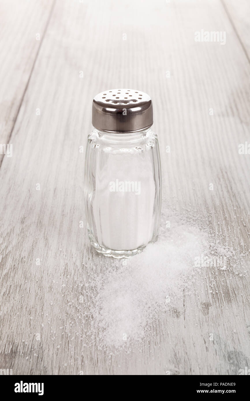 Classic salt in shaker Stock Photo - Alamy