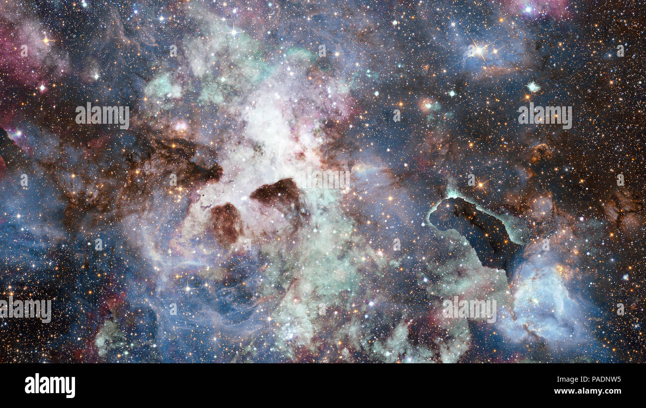 Universe filled with stars, nebula and galaxy. Elements of this image ...