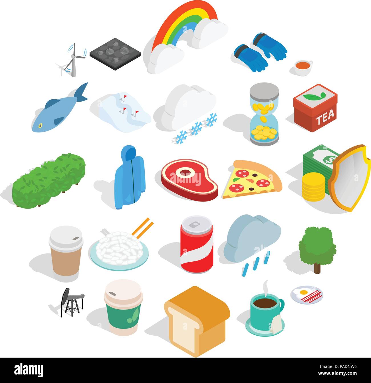 Brumal icons set, isometric style Stock Vector Image & Art - Alamy