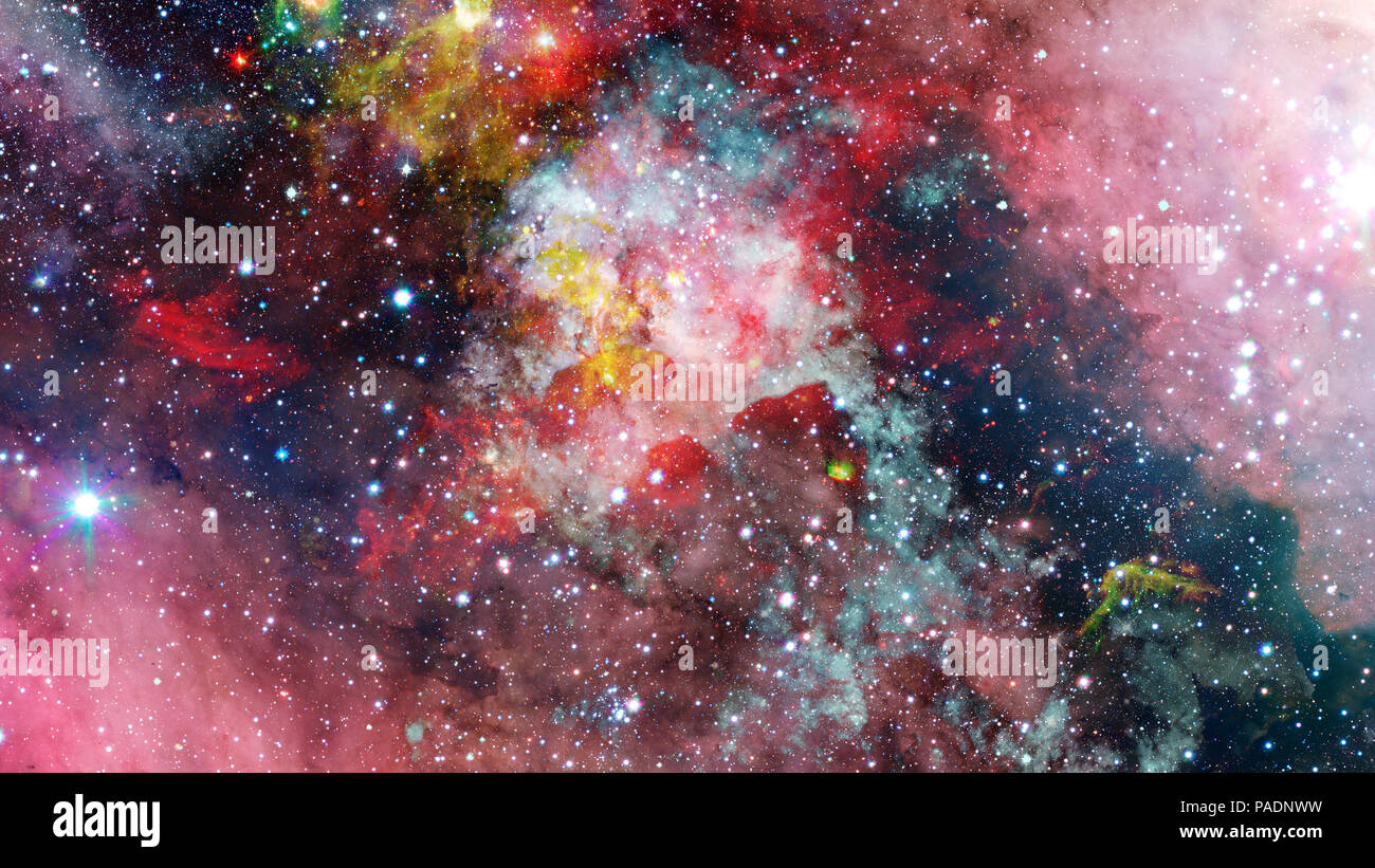 Group of bright massive stars in the nebula. Elements of this image ...