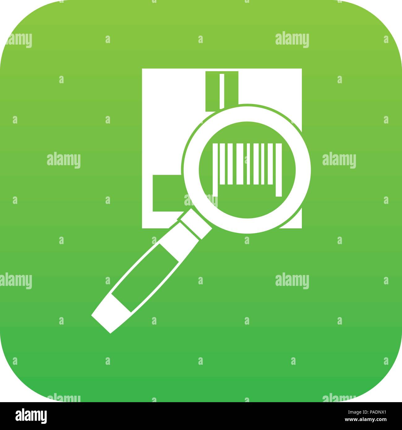 Magnifier and diskette icon digital green Stock Vector Image & Art - Alamy