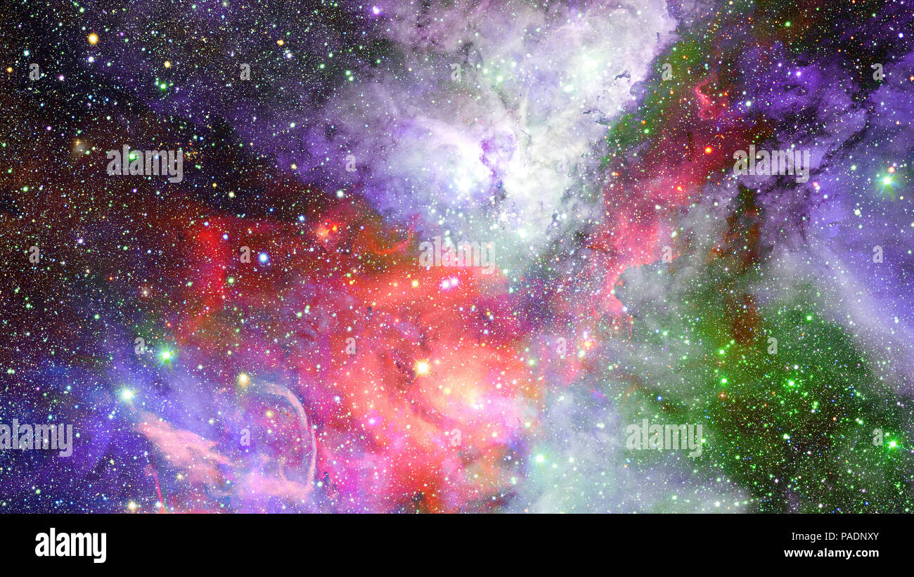 Nebula and stars in outer space. Elements of this image furnished by ...