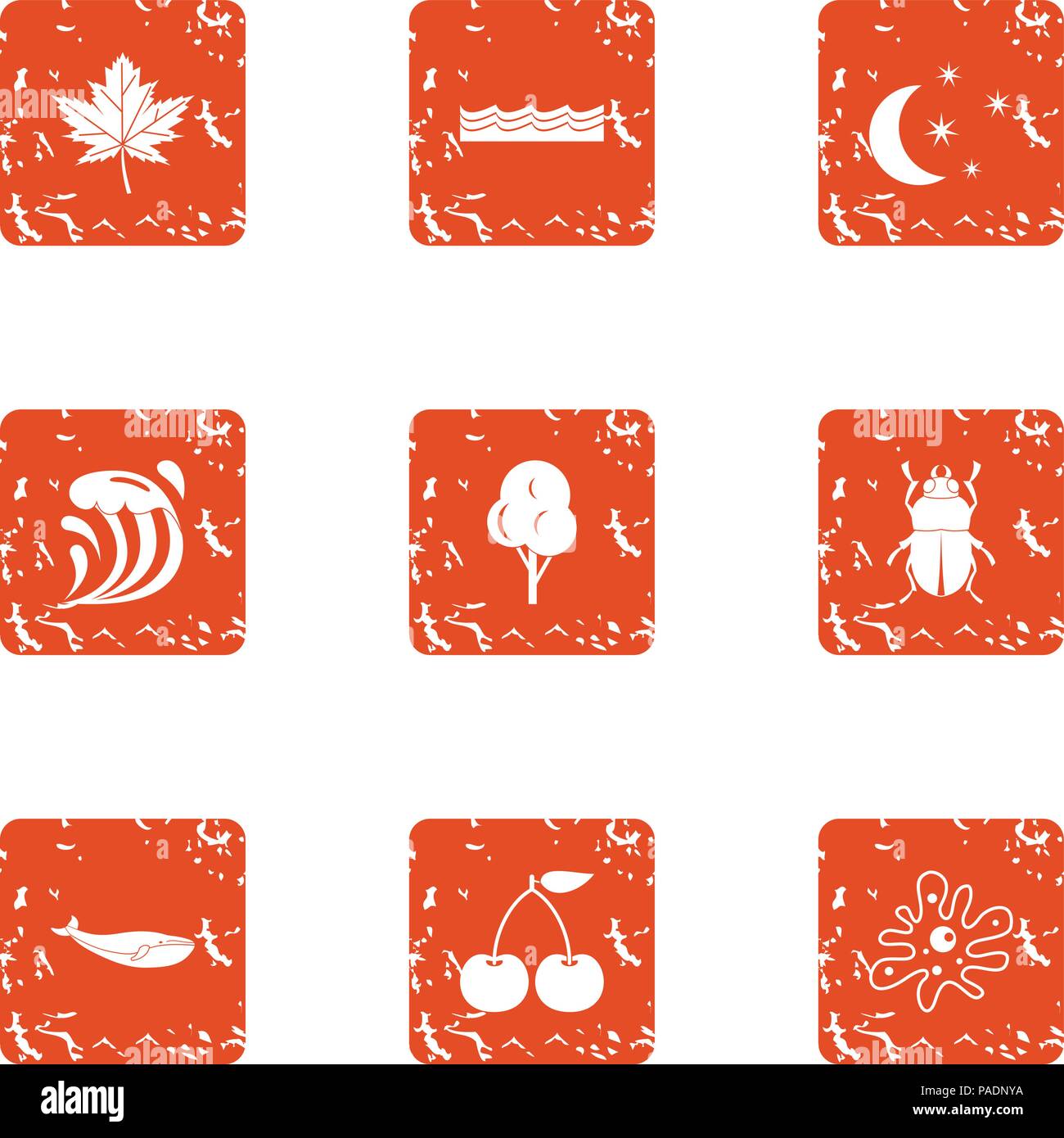 Essence icons set, grunge style Stock Vector Image & Art - Alamy