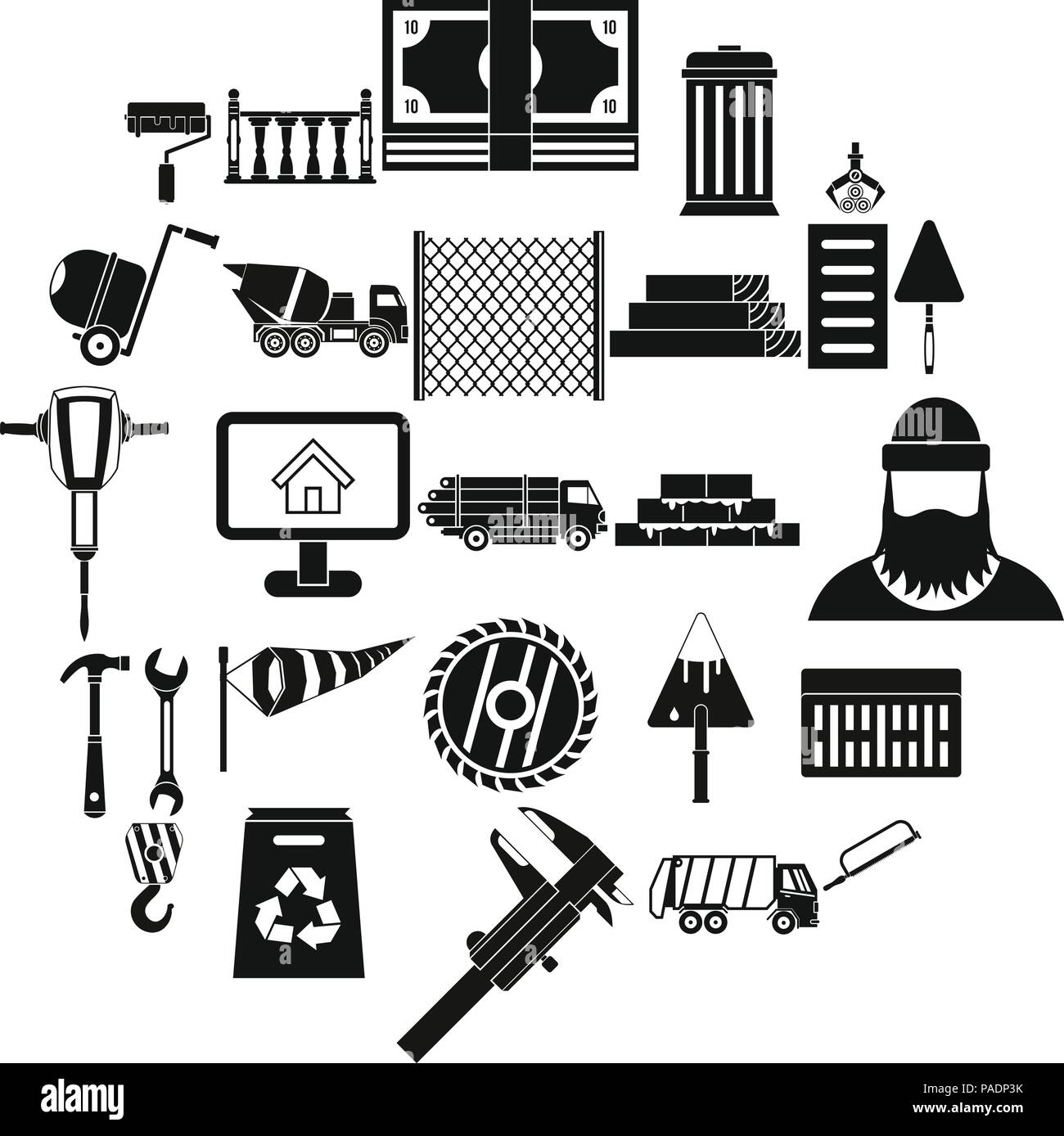 Building material icons set, simple style Stock Vector Image & Art - Alamy Building material icons set, simple style Stock Vector Image & Art - Alamy