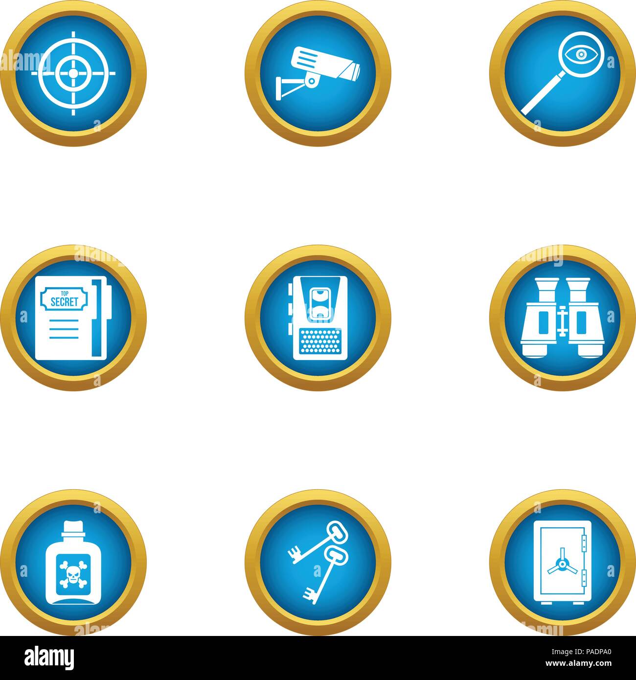 Preservation icons set, flat style Stock Vector Image & Art - Alamy