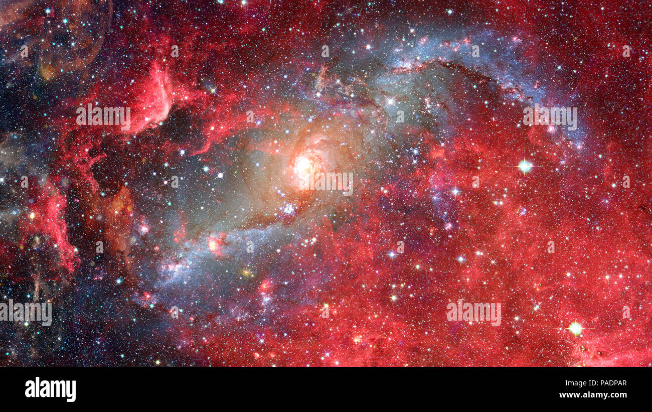 Spiral galaxy in space. Elements of this image furnished by NASA Stock ...