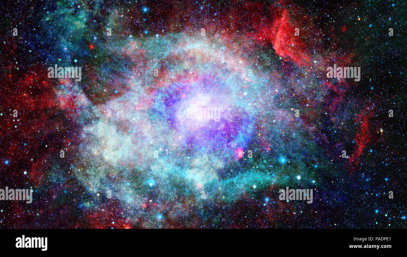 Nebula and stars in outer space. Elements of this image furnished by ...