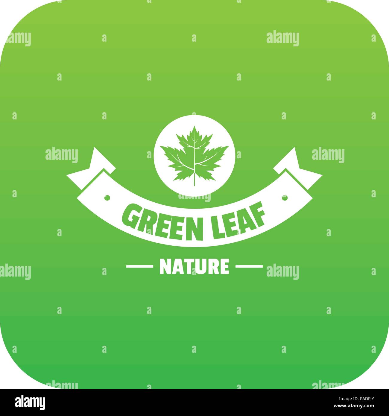 Eco nature icon green vector Stock Vector Image & Art - Alamy