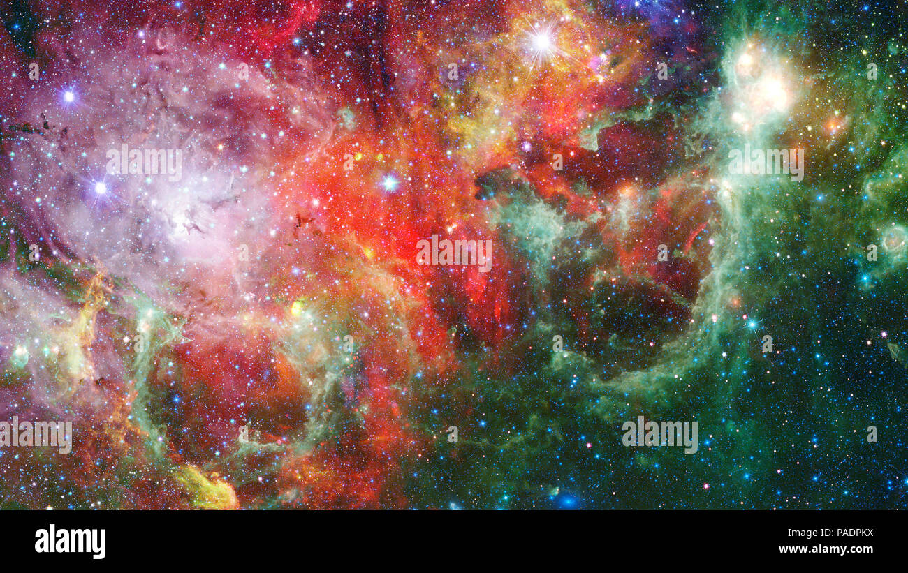 Universe filled with stars, nebula and galaxy. Elements of this image ...