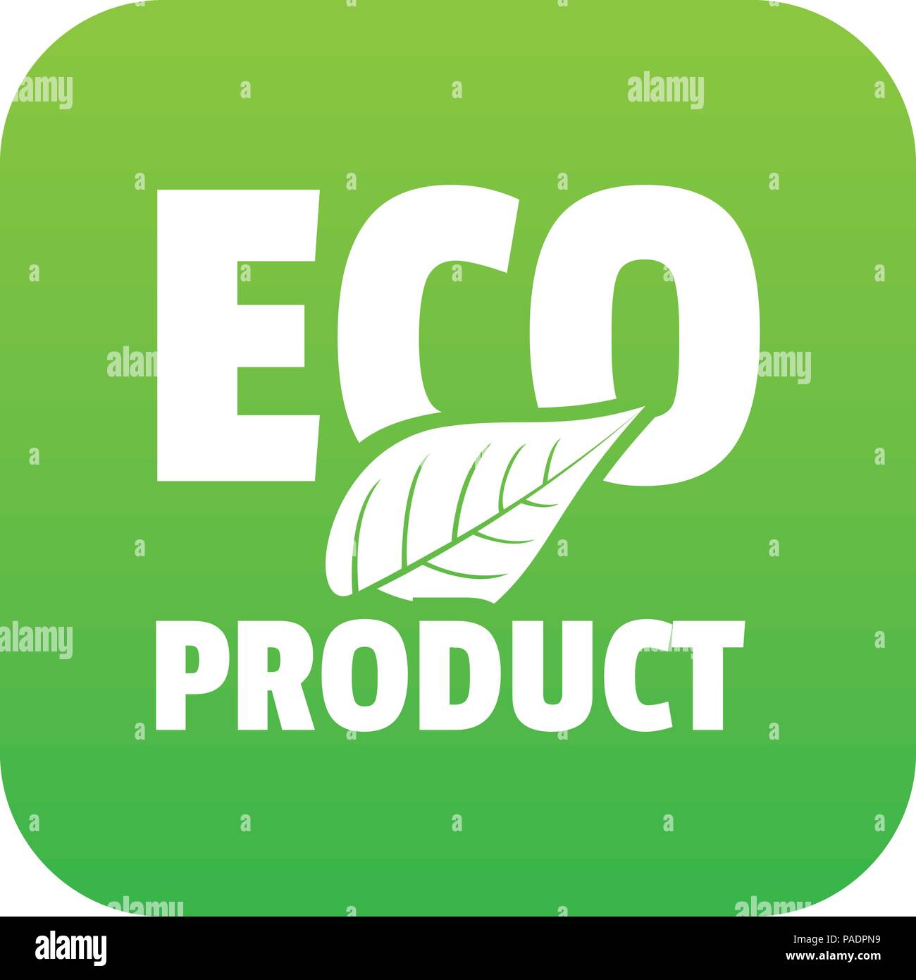 Bio product icon green vector Stock Vector Image & Art - Alamy