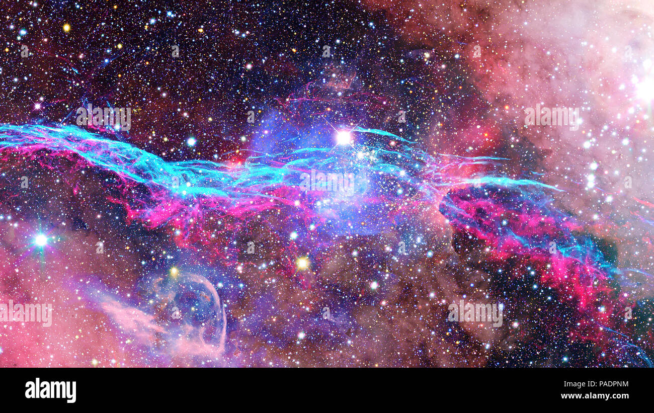 Nebula and stars in outer space. Elements of this image furnished by ...