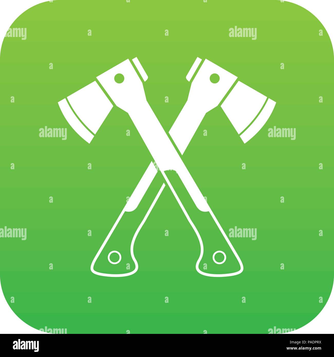 Crossed axes icon digital green Stock Vector Image & Art - Alamy