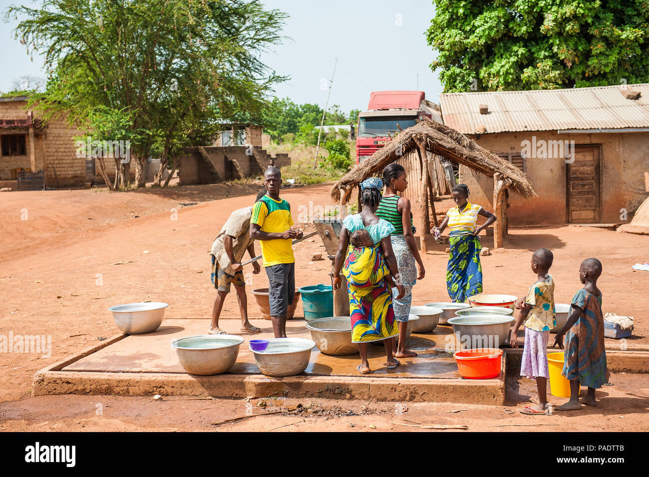 Poor People In Africa With Water
