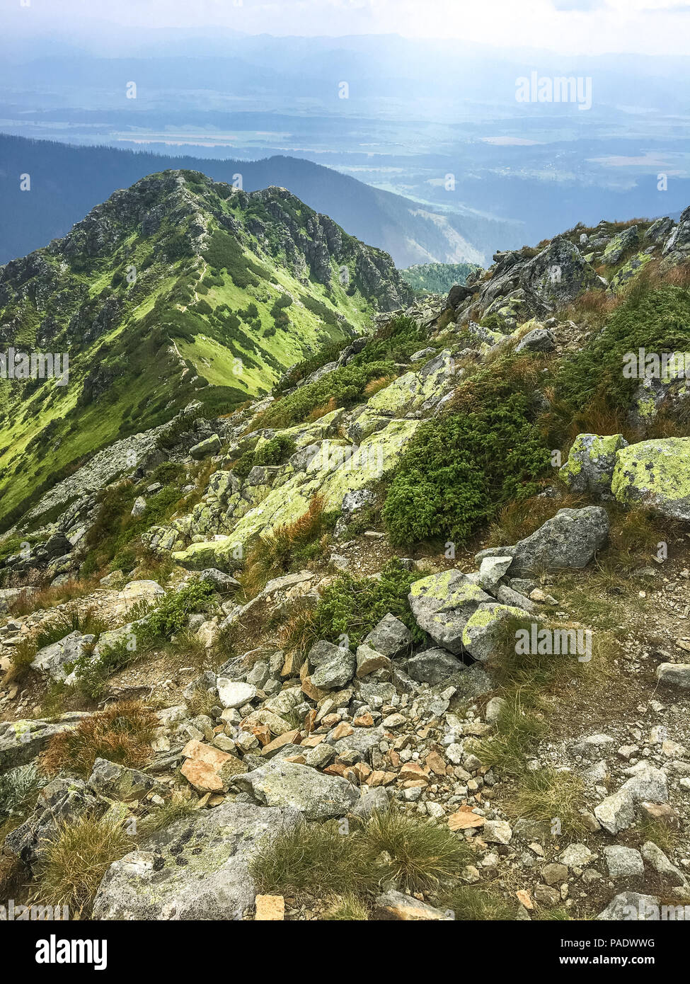 Summer hike in the slovakia tatra. Beautiful landscapes and mountains ...