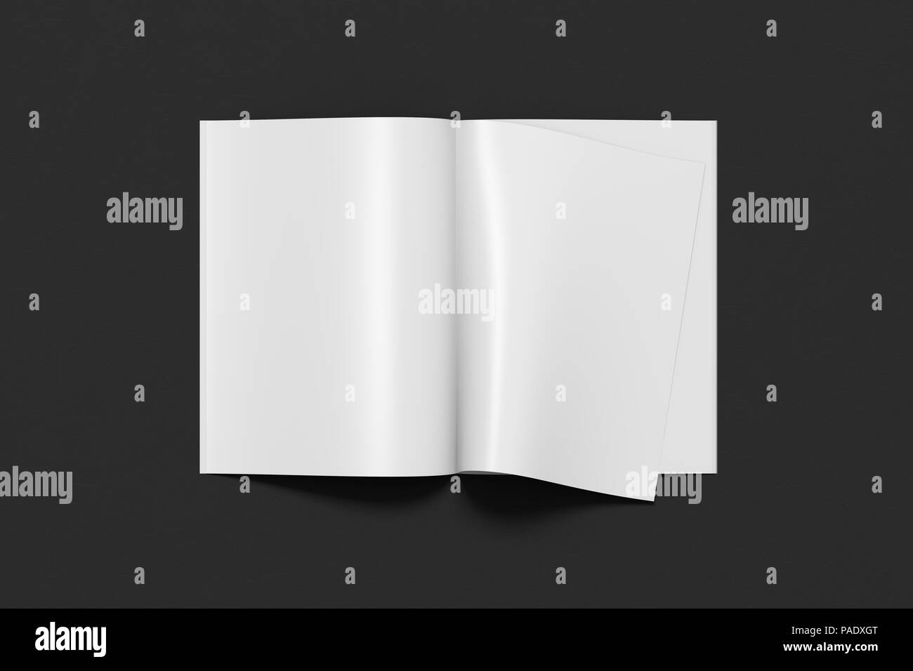 Blank black magazine glossy Black and White Stock Photos & Images - Alamy