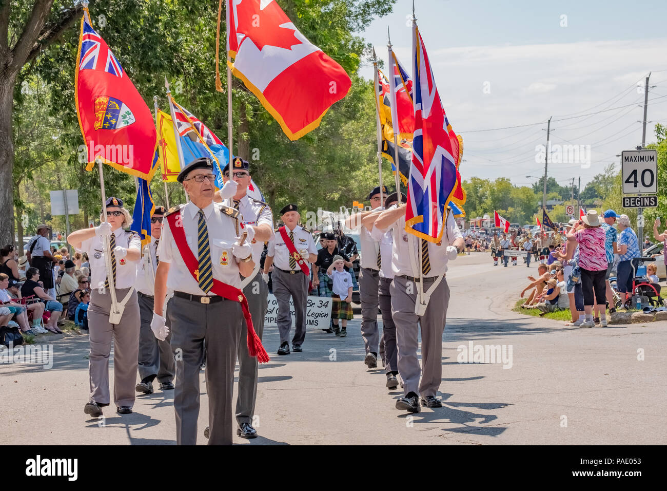 Legion Colour Guard leads the 41st Annual Scottish Festival parade in ...