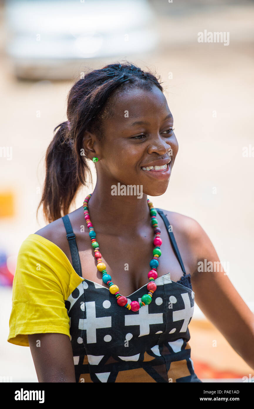 ANGOLA, LUANDA - MARCH 4, 2013: Angolan beautiful woman dances the ...
