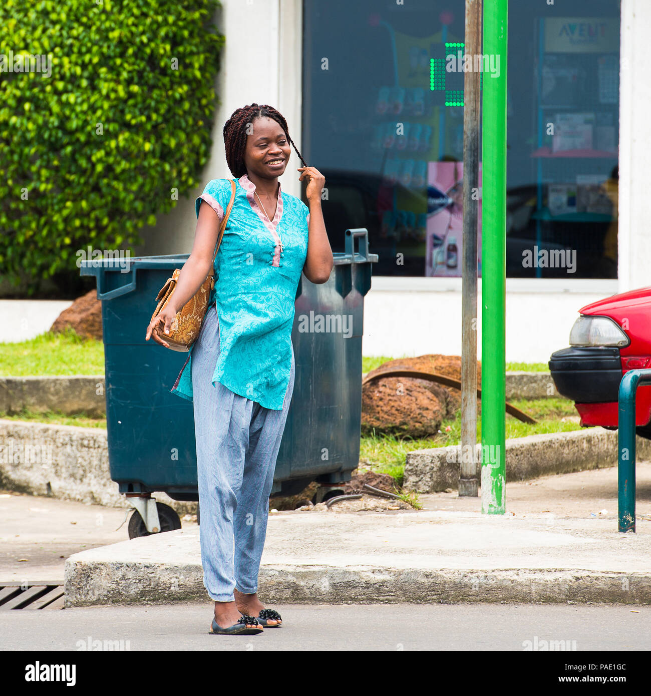 Africa gabon libreville traffic in hi-res stock photography and images ...