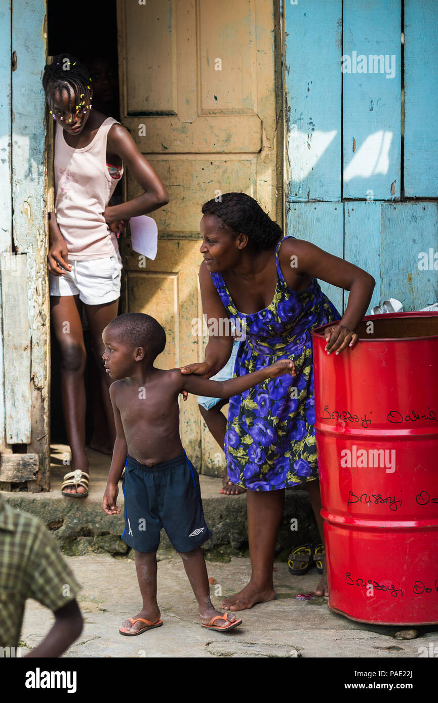 LIBREVILLE, GABON - MAR 6, 2013: Portrait of an Unidentified Gabonese ...