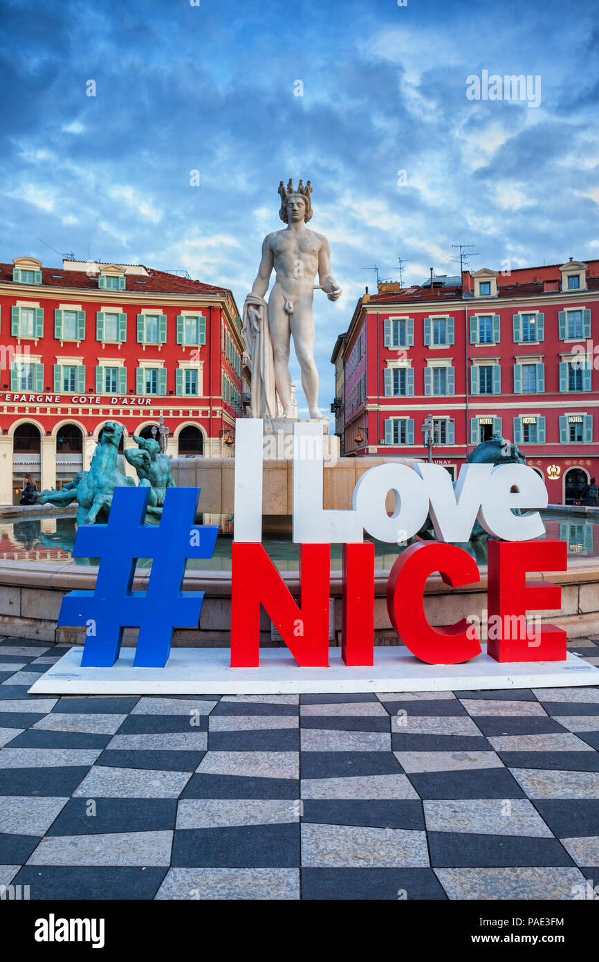 Apollo statue place massena nice hi-res stock photography and images ...