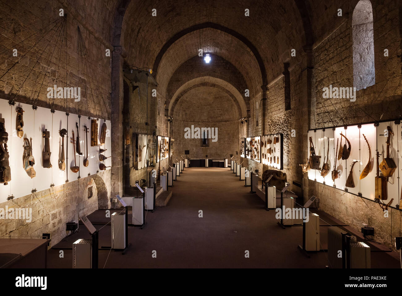 France, Cannes, Castle Museum - Musee de la Castre interior exhibition ...