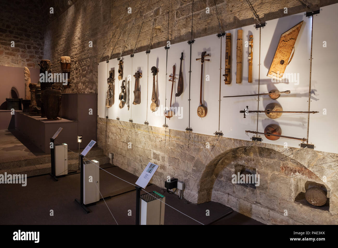 France, Cannes, Castle Museum - Musee de la Castre interior exhibition ...