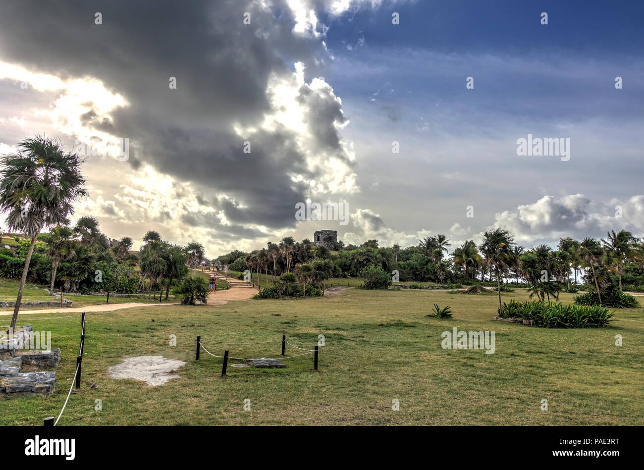 Tulum ruins aerial hi-res stock photography and images - Alamy